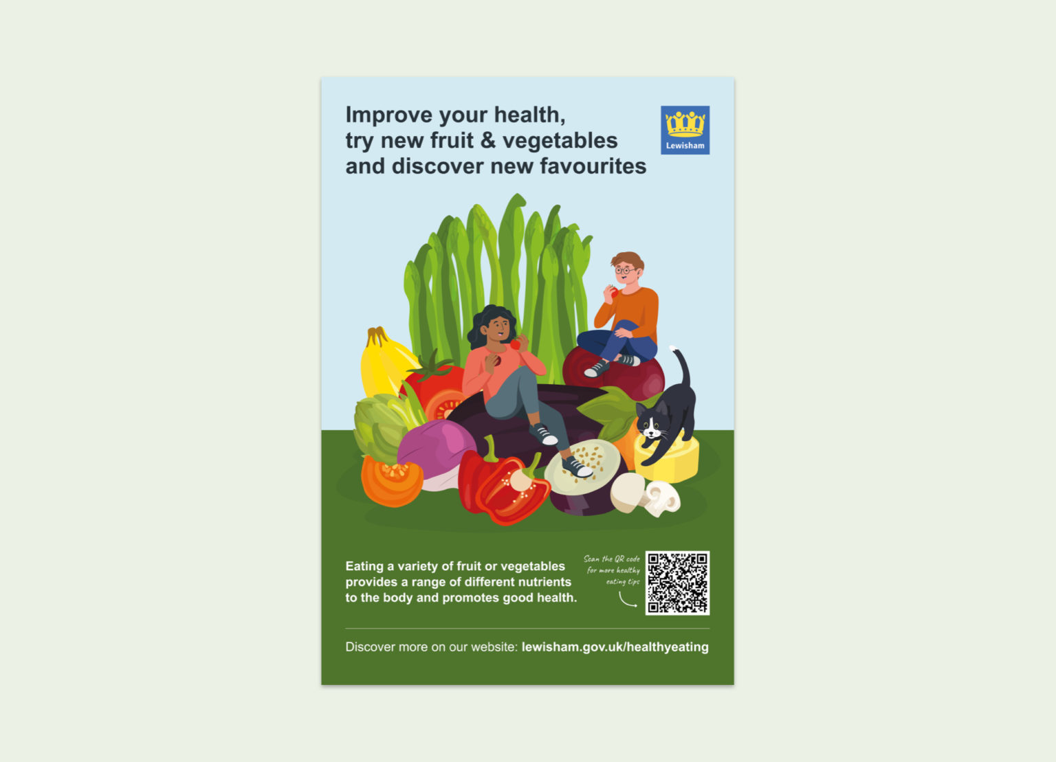 New co-produced poster to promote healthy eating unveiled in Lewisham - LUV